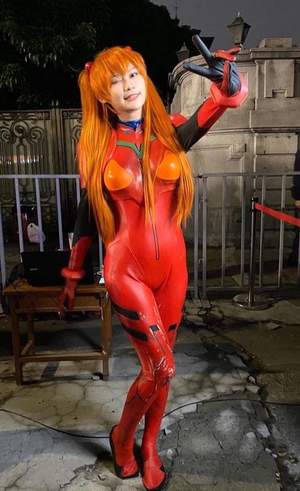 Taiwanese political candidate Lai Pin-yu (賴品妤) cosplays as Evangelion's ...